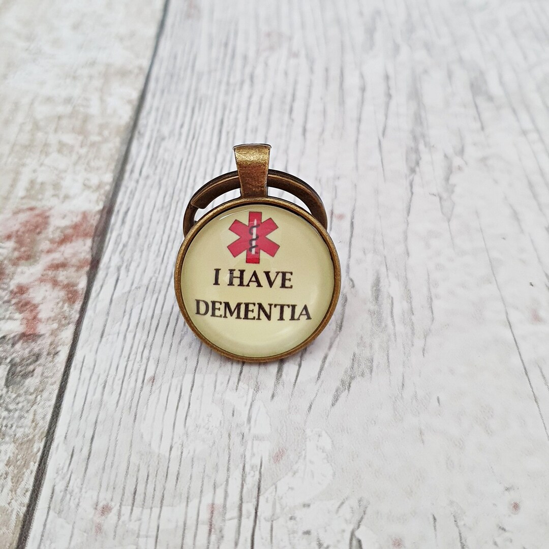 I Have Dementia Keychain, Medical Alert, Alzheimers Keyring, Medical Id ...