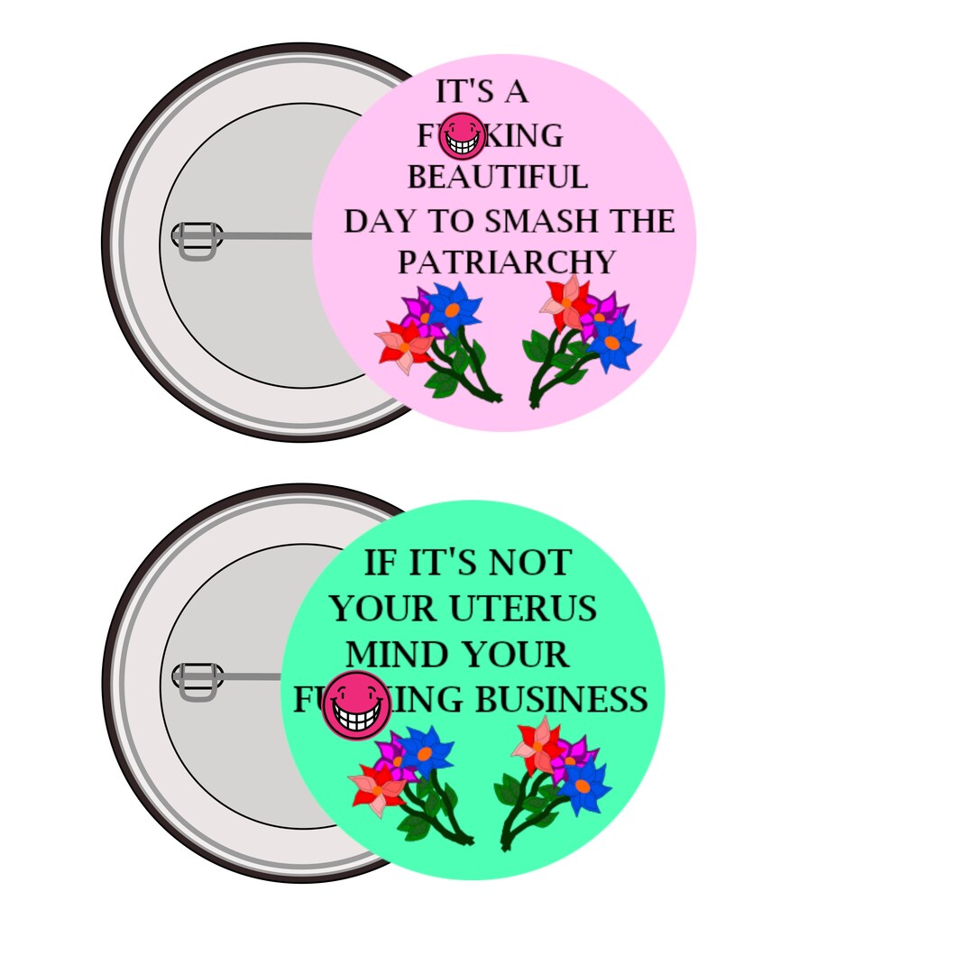 Reproductive Rights Badge, Womens Rights, Set of Two Badges, Feminism ...