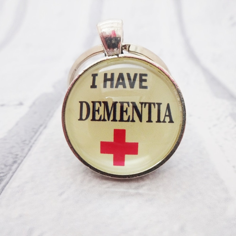 I have Dementia keychain medical alert Alzheimers keyring | Etsy