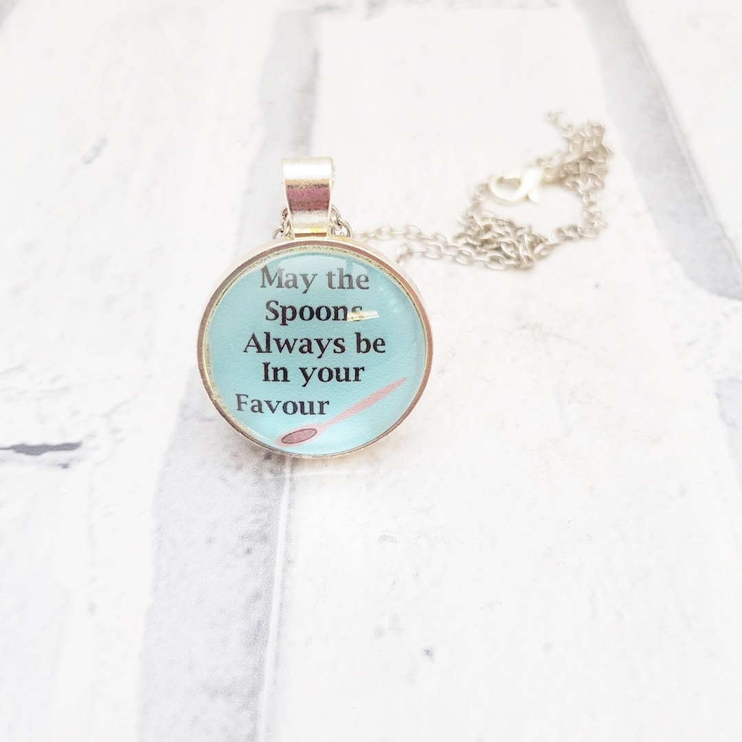 Spoonie Pendant, Spoon Theory Necklace, Fibro Warrior, Chronic Illness ...