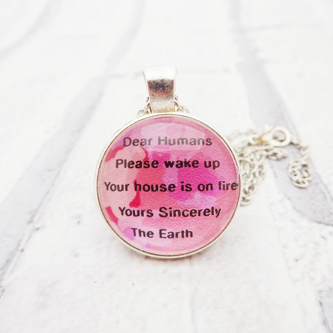 Stop Climate Change Jewelry, Global Warming, Political Statement ...