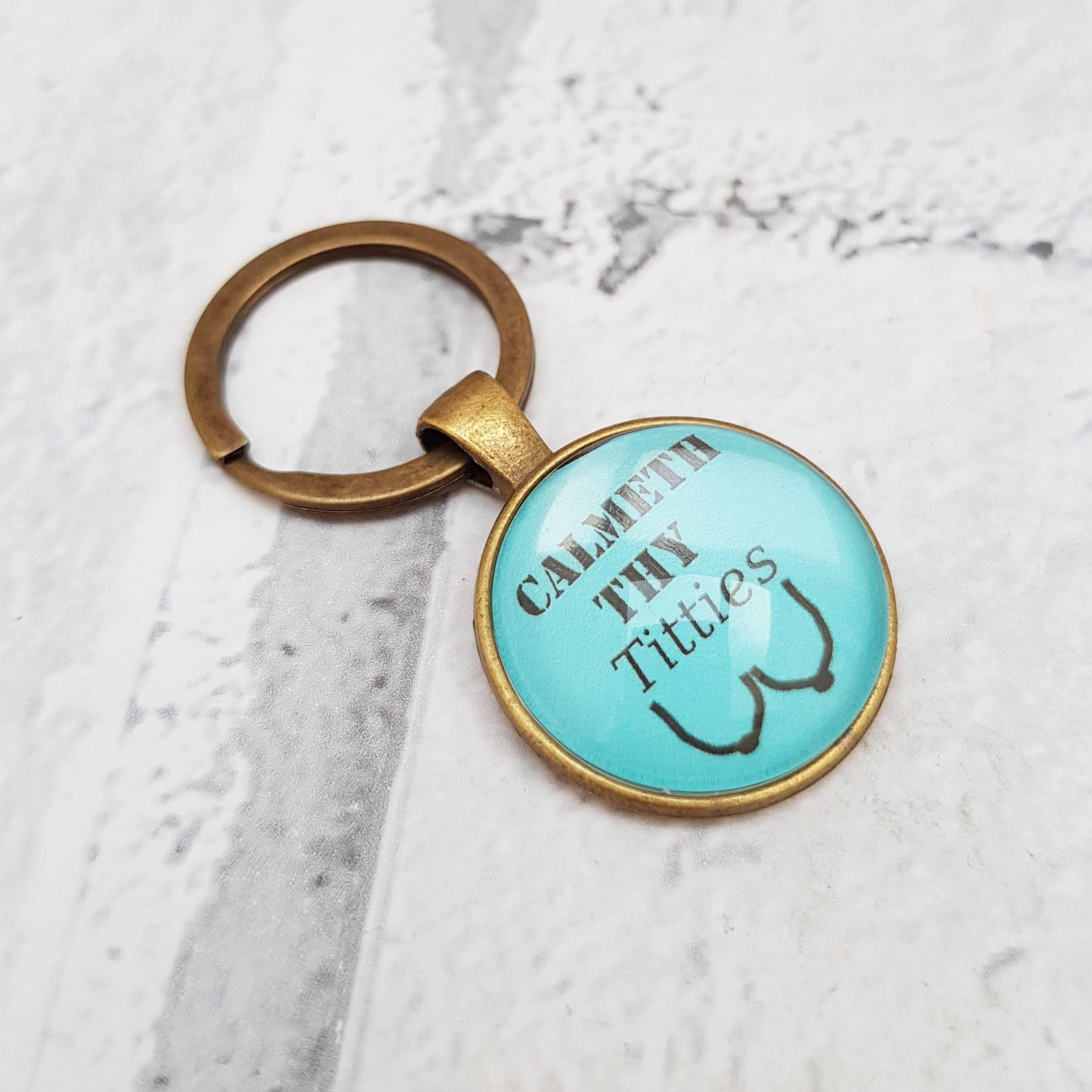 Calm Your Tits Keychain Boobs Joke Key Chain Tit Quote Key - Etsy UK