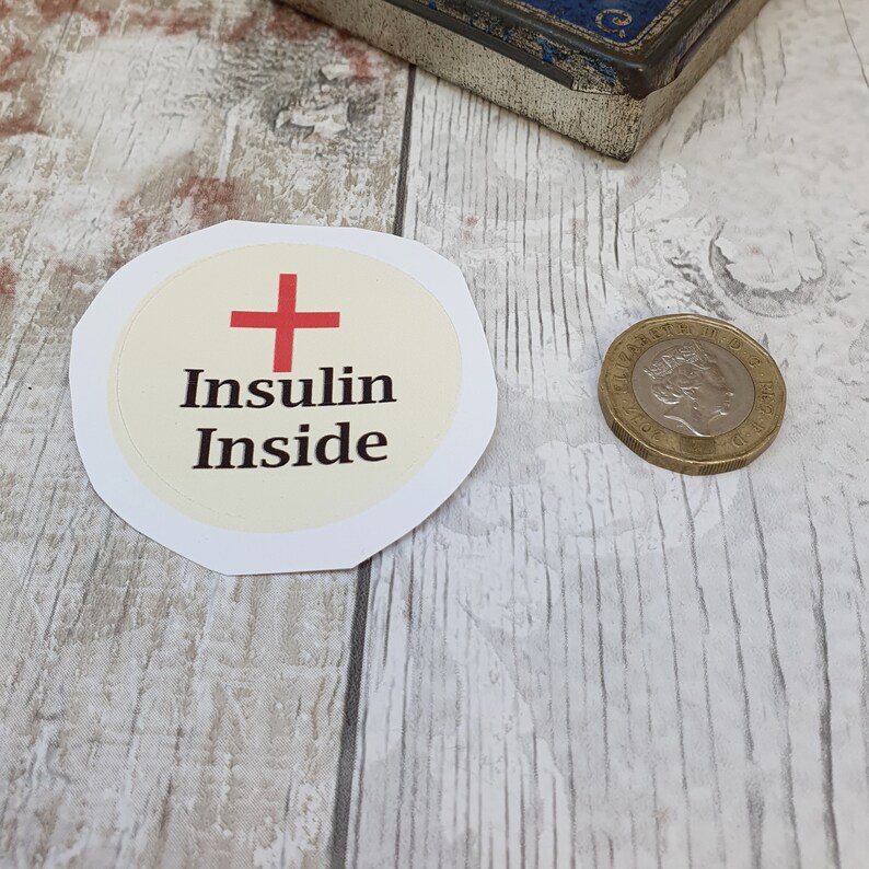 Insulin Inside Sticker Vinyl Sticker Medical Alert - Etsy