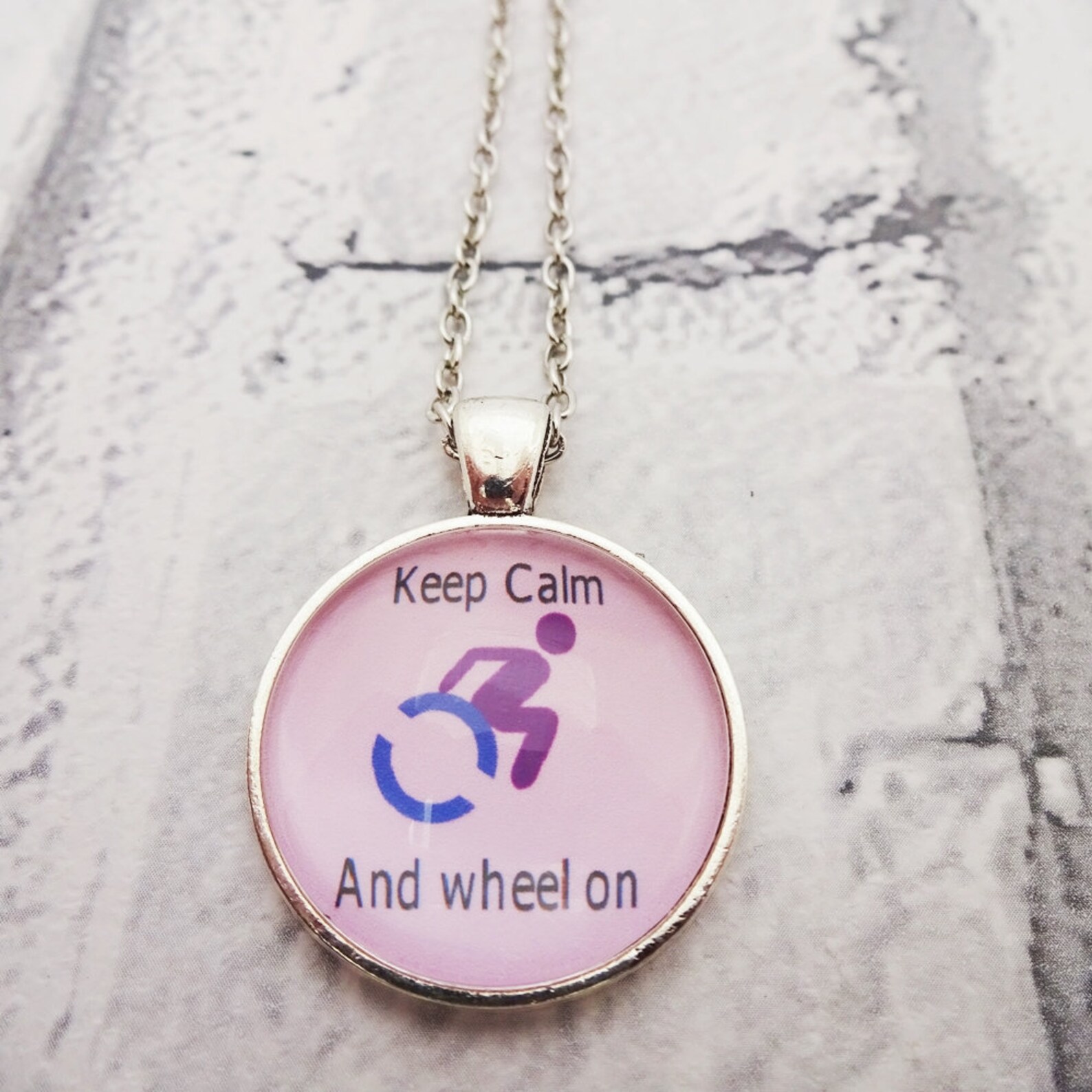 Wheelchair necklace disabled pendant chronic illness | Etsy
