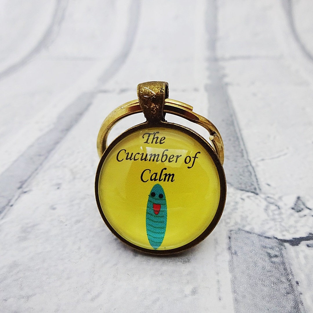 Calm Quote Keychain, Mindfulness Charm, Anxiety Keyring, Keep Calm ...