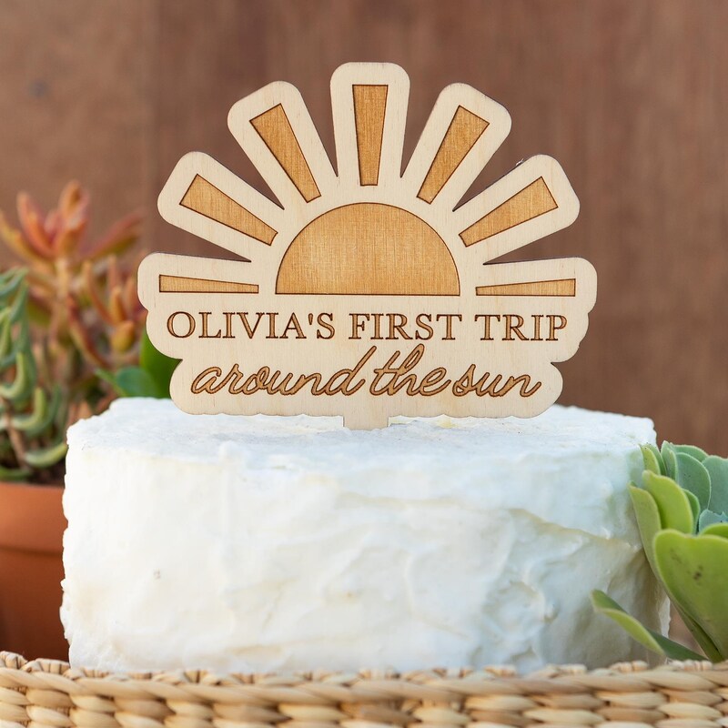Sun Cake Topper - Etsy