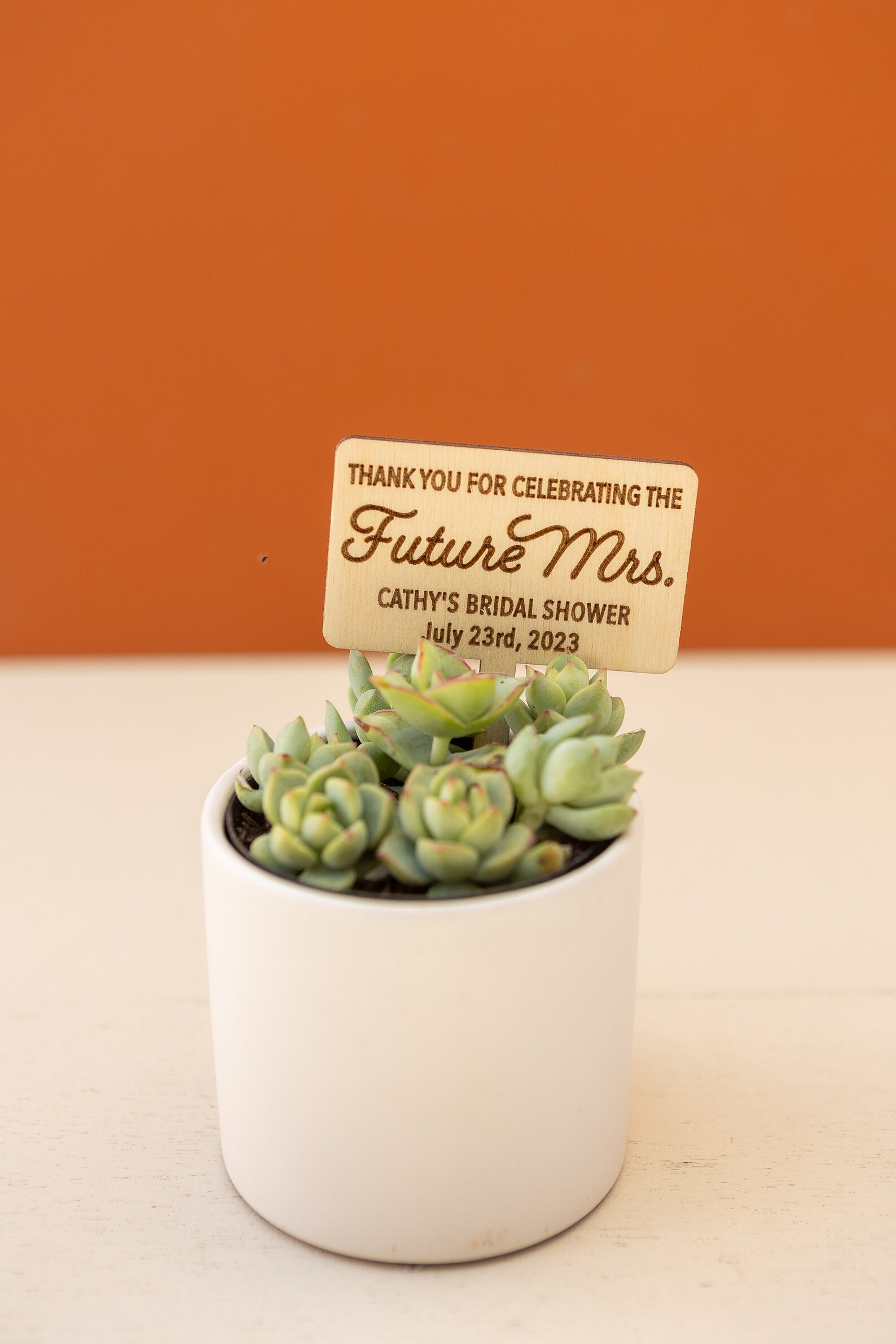Personalized Future Mrs. Plant Sticks: Bridal Shower Favors - Etsy