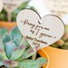 Pray for Me Heart Succulent Plant Tag Stick, Baby Shower Favor, Baptism ...