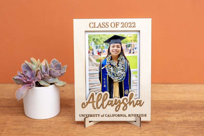 Personalized Graduation Picture Frame: Engraved Wood Keepsake - Etsy
