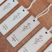Personalized Wooden Bookmarks for Wedding Seat Chart With Table Numbers ...