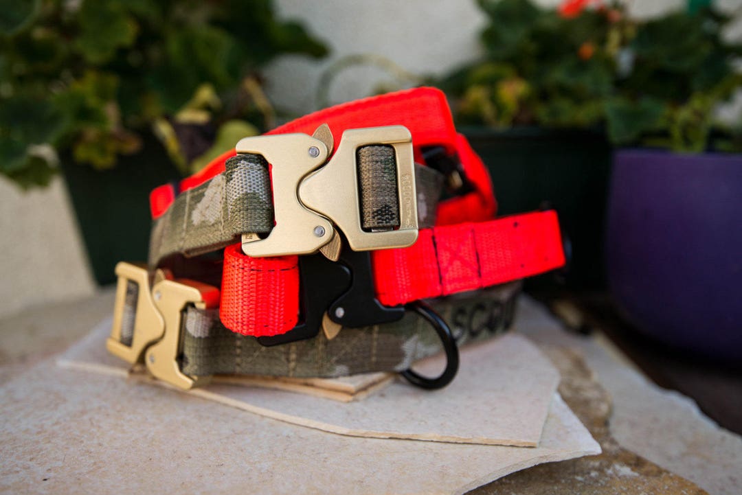 Multi Cam / ATACS cobra Tactical Collar W/ Bullet Studs or Other ...