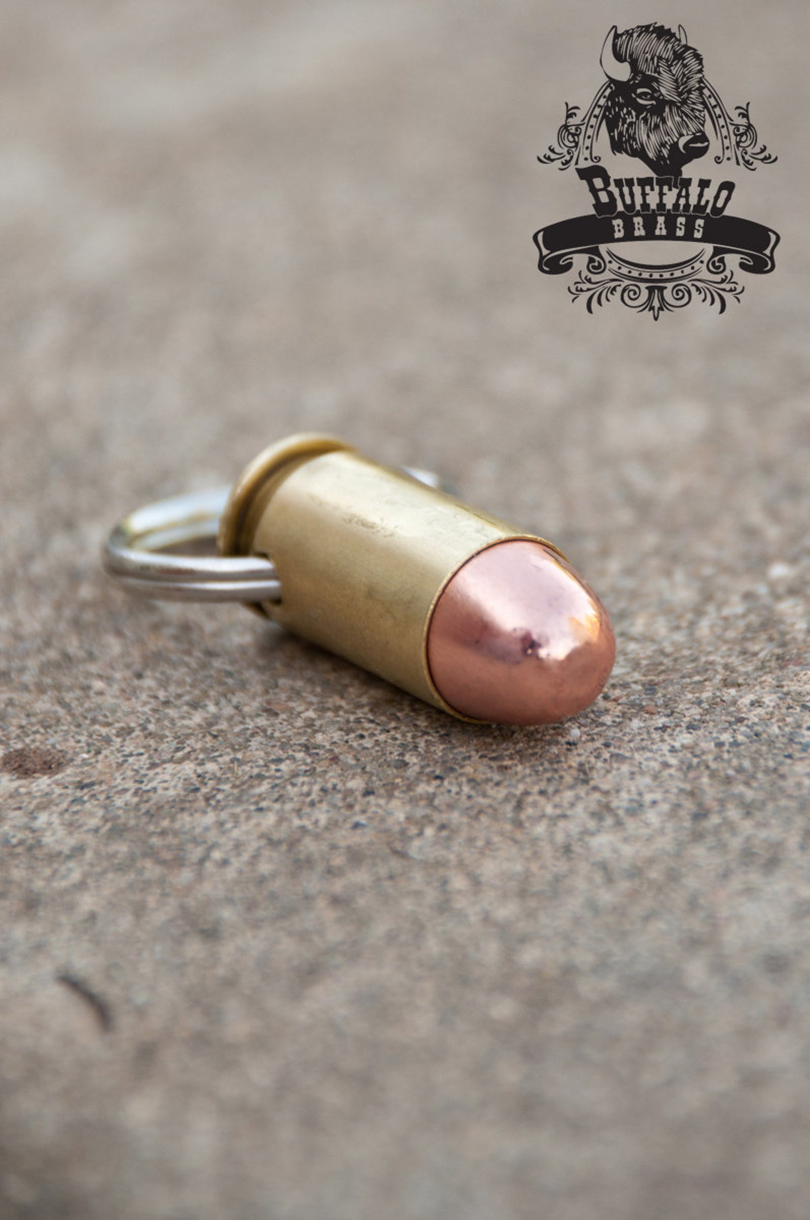 45 ACP Full Metal Jacket Bullet Key Chain through the Brass - Etsy