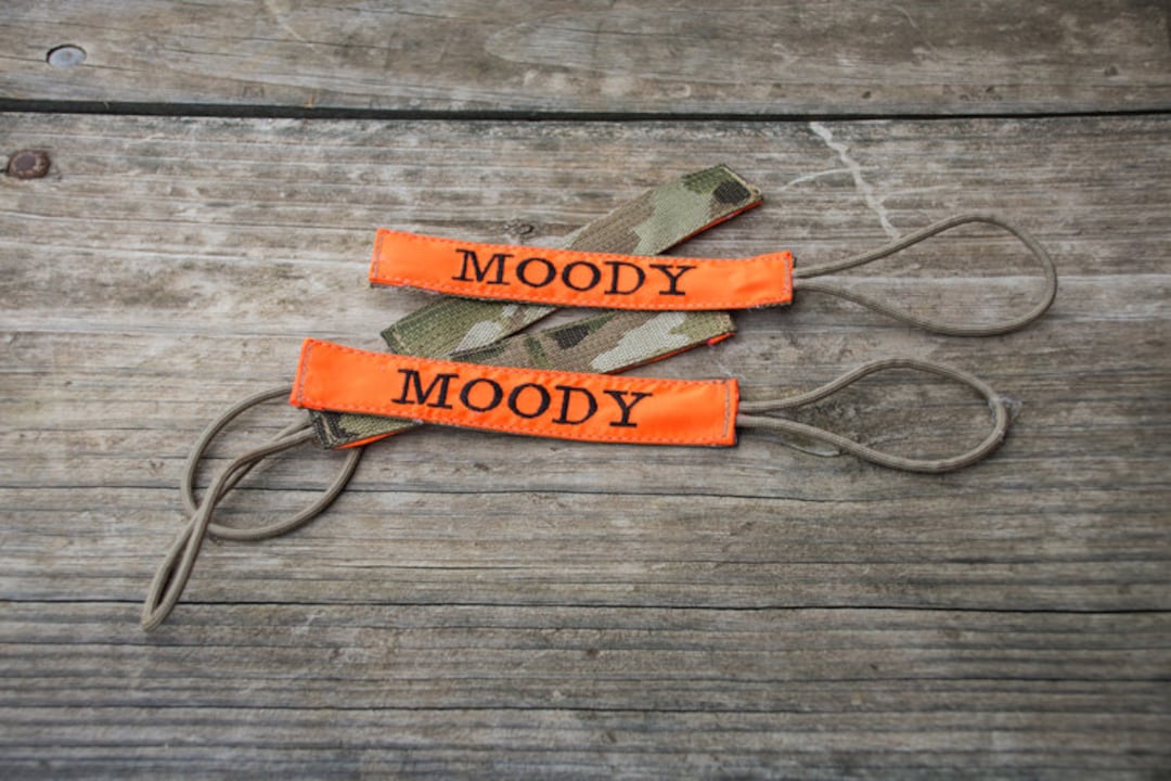 Embroidered Luggage Markers in Neon Orange and Multi-cam - Etsy