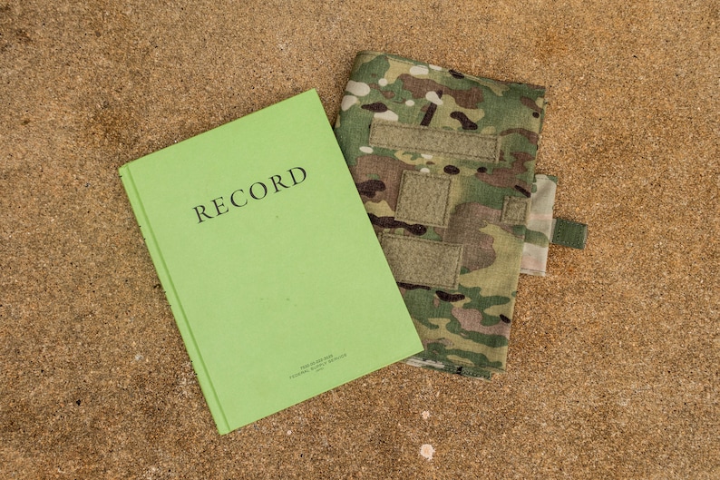 Military Cover for the Large Green Record Book - Etsy