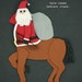 Here Comes Centaur Claus Funny Christmas Card - Etsy