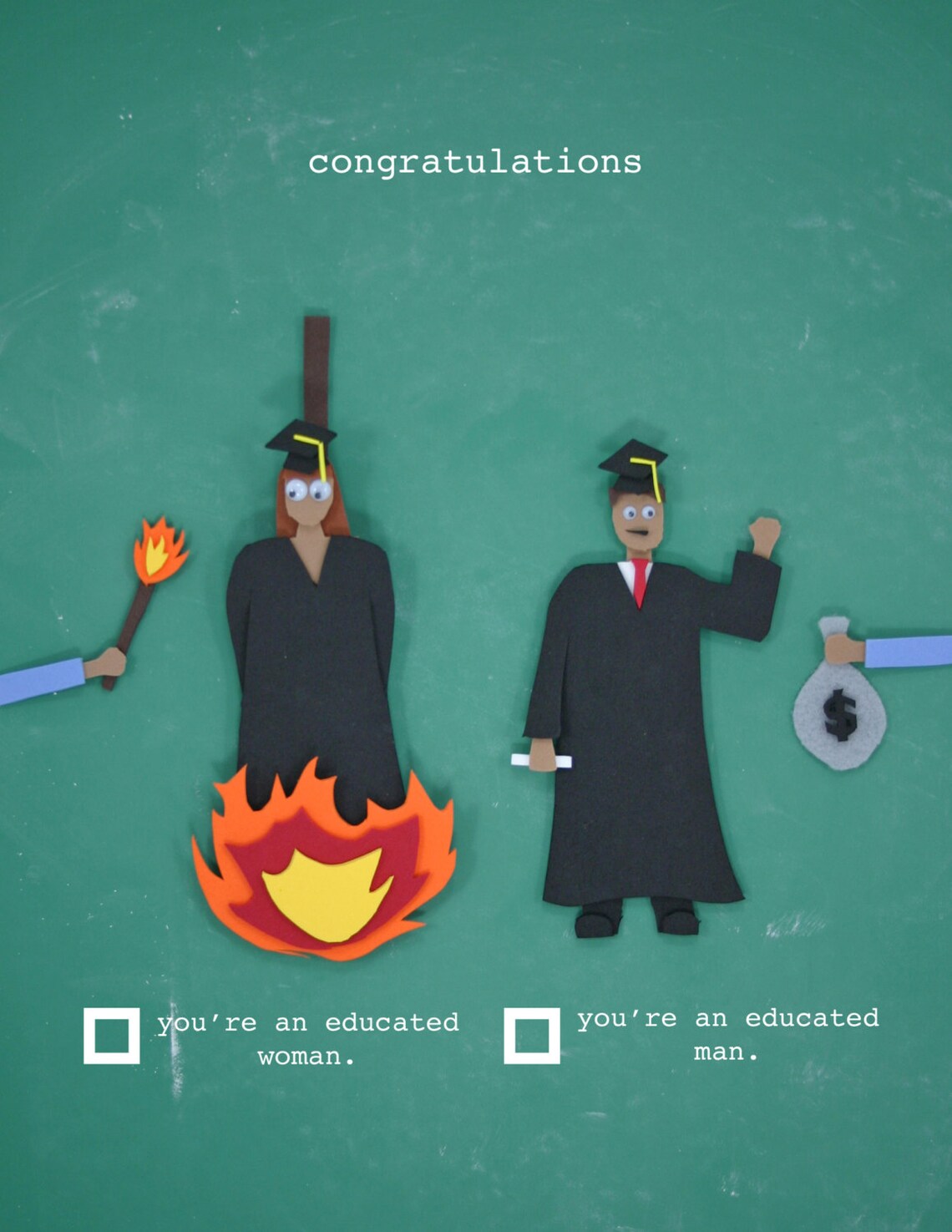 She's a Witch / He's Rich - Graduation Card - Etsy