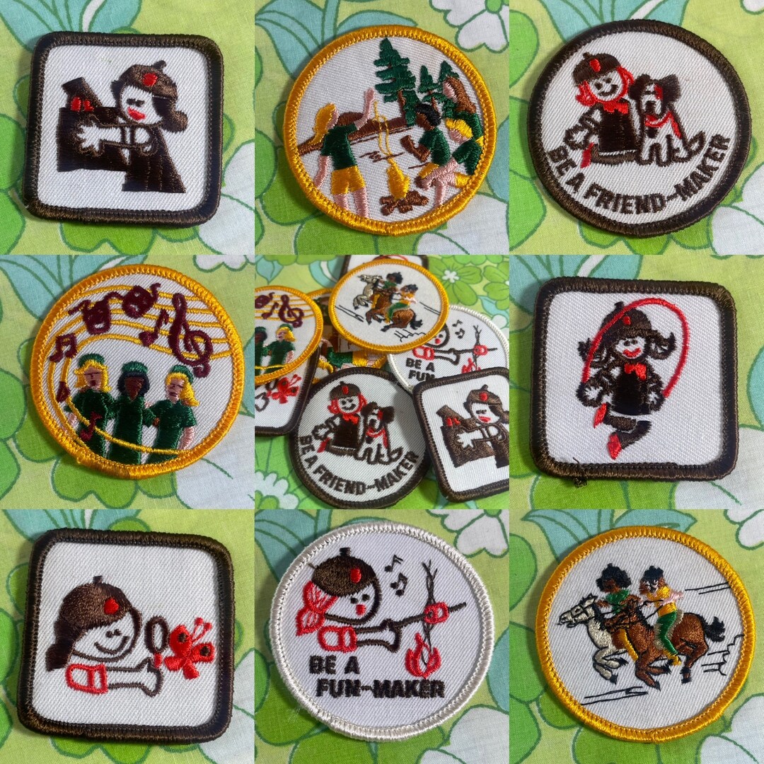 VINTAGE Girl Scouts and Brownies Embroidered Patches | E - Etsy
