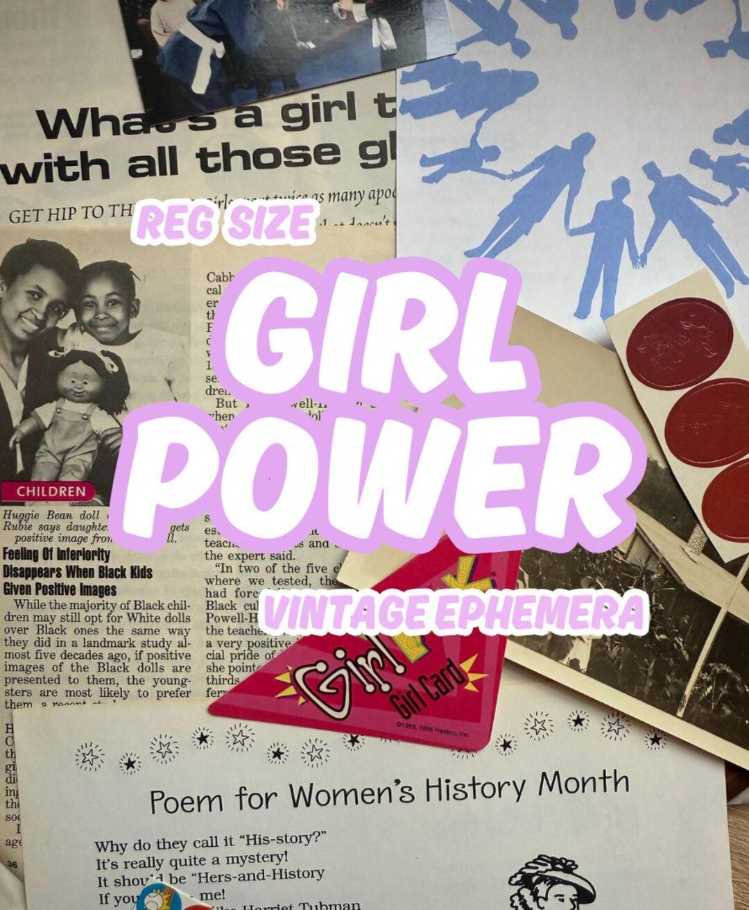 Vintage GIRL POWER Ephemera Pack: REG Size - Paper Junk Journal Kit - Etsy
