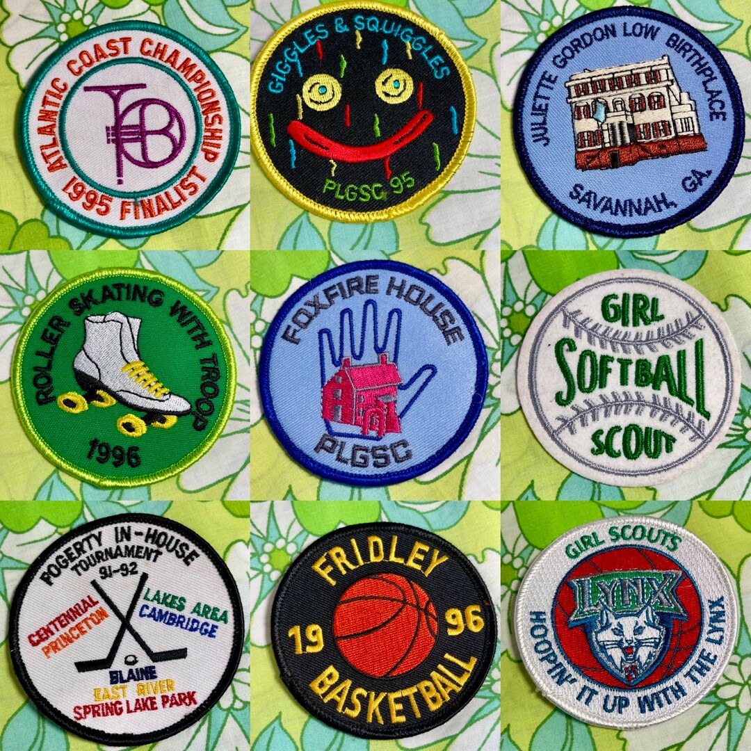 VINTAGE Embroidered Patches Sports and Souvenirs E - Etsy