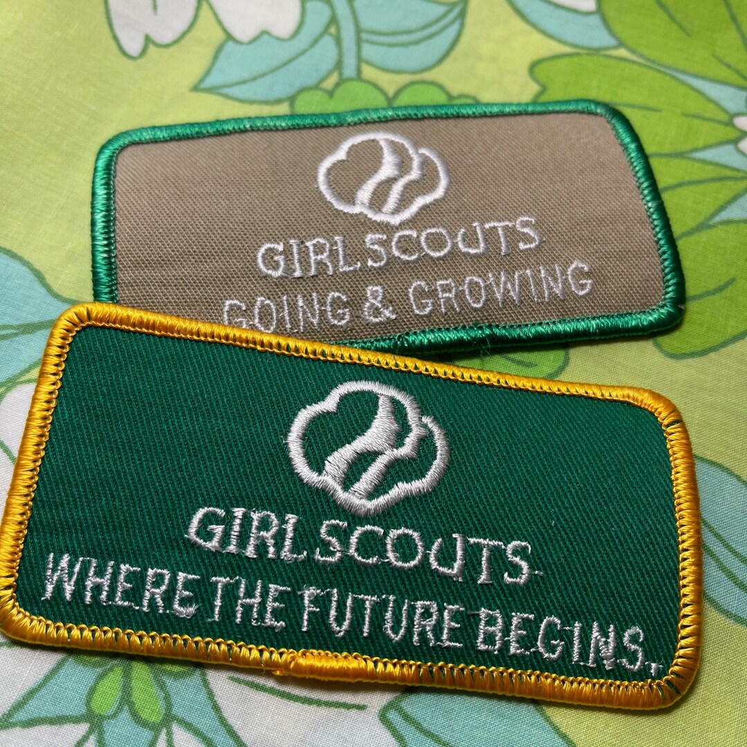 VINTAGE Embroidered Girl Scout Patches | 8A | Where the Future Begins ...