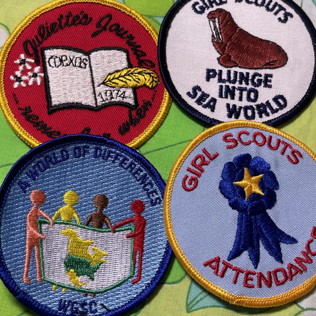 VINTAGE Embroidered Girl Scout Patches | 1970's - 1990's | C - Etsy