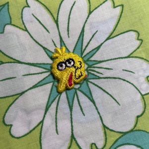 VINTAGE Big Bird Head Embroidered Patch | Sesame Street | T53 - Etsy