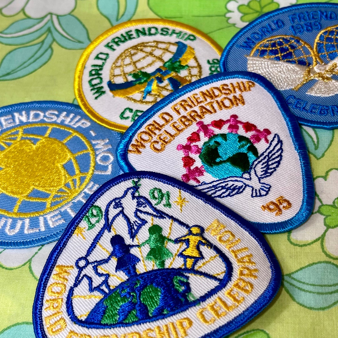 VINTAGE Girl Scout Patches | World Friendship Celebration | 1980's ...