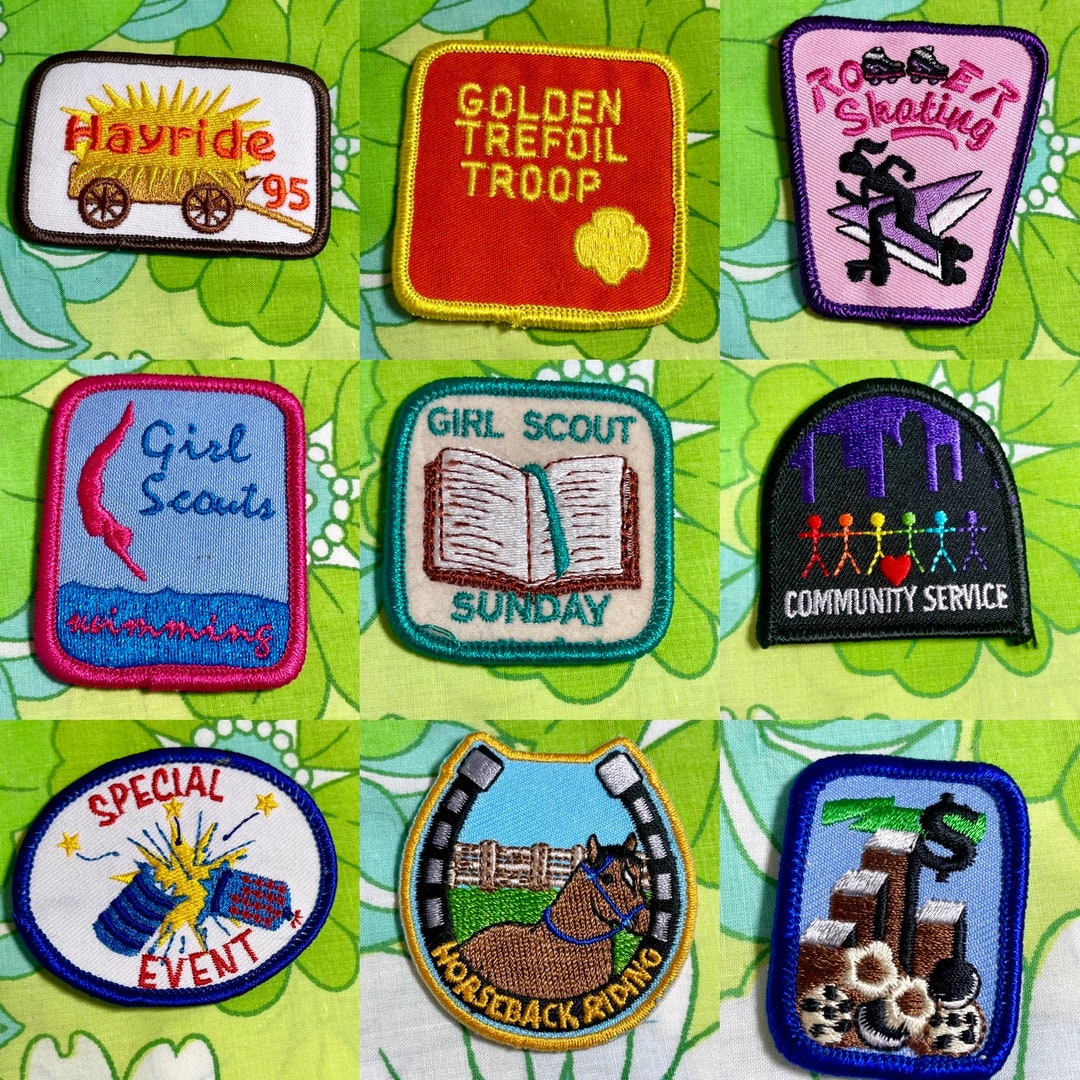 VINTAGE Embroidered Girl Scout Patches 3A - Etsy