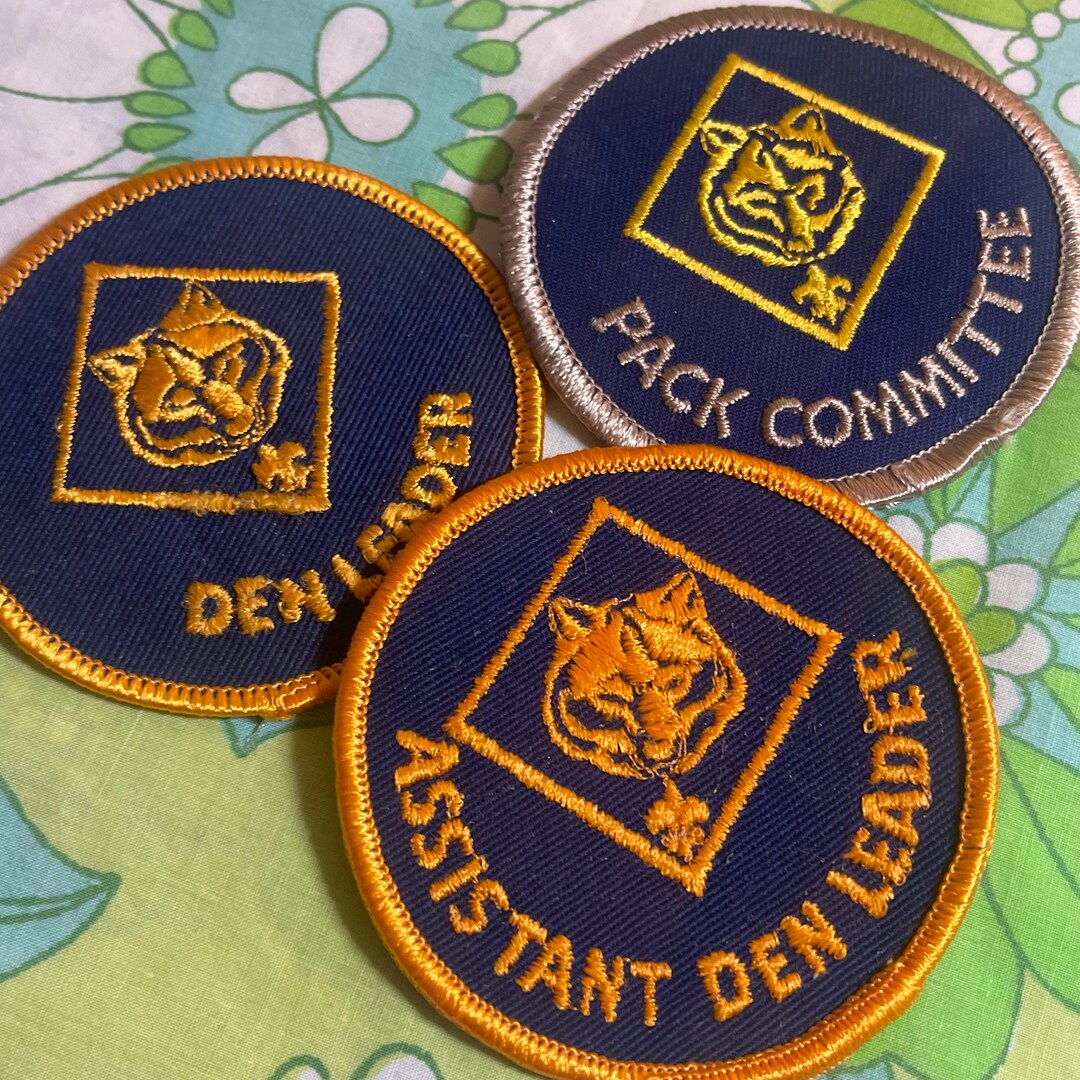 VINTAGE 1970's 1980's Boy Scout Patches Den Leader Pack Committee 23P ...
