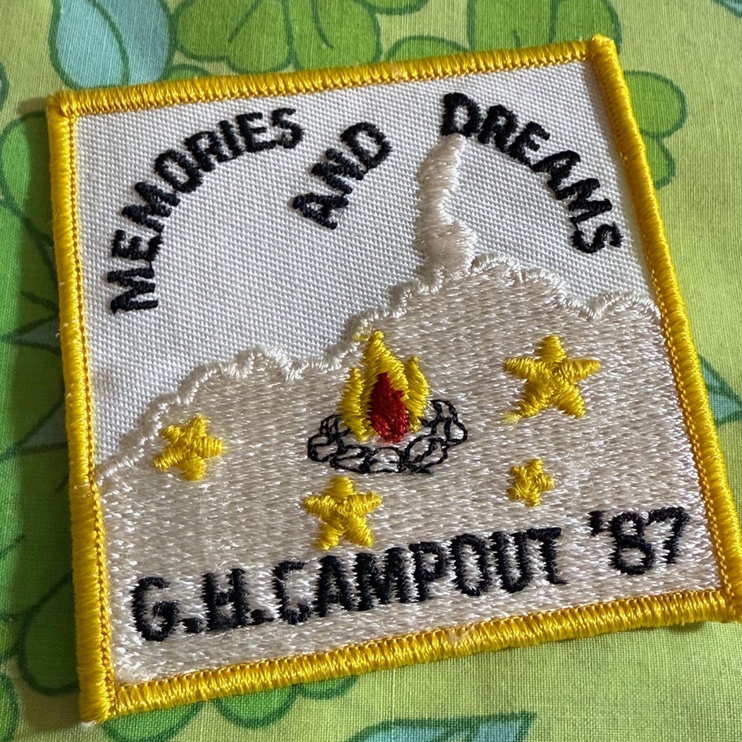 VINTAGE Memories and Dreams GH Campout 1987 Embroidered Patch | F1 | Square Patch - Etsy