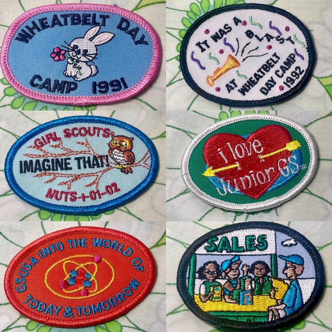VINTAGE Embroidered Scout and Camp Patches Wheatbelt Day Camp F - Etsy