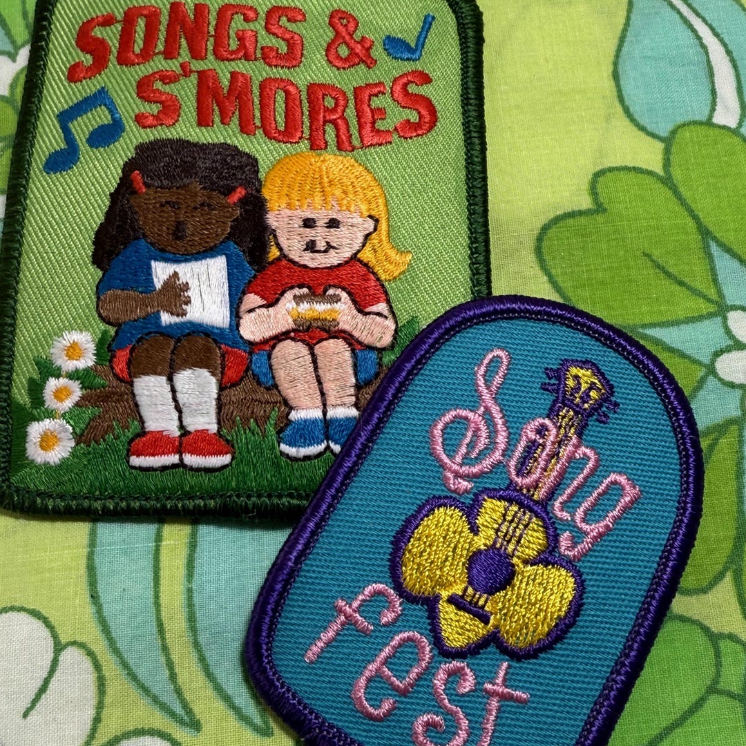 SONG THEMED Embroidered Patches | 1980's - 2000's Vintage Girl Scout ...