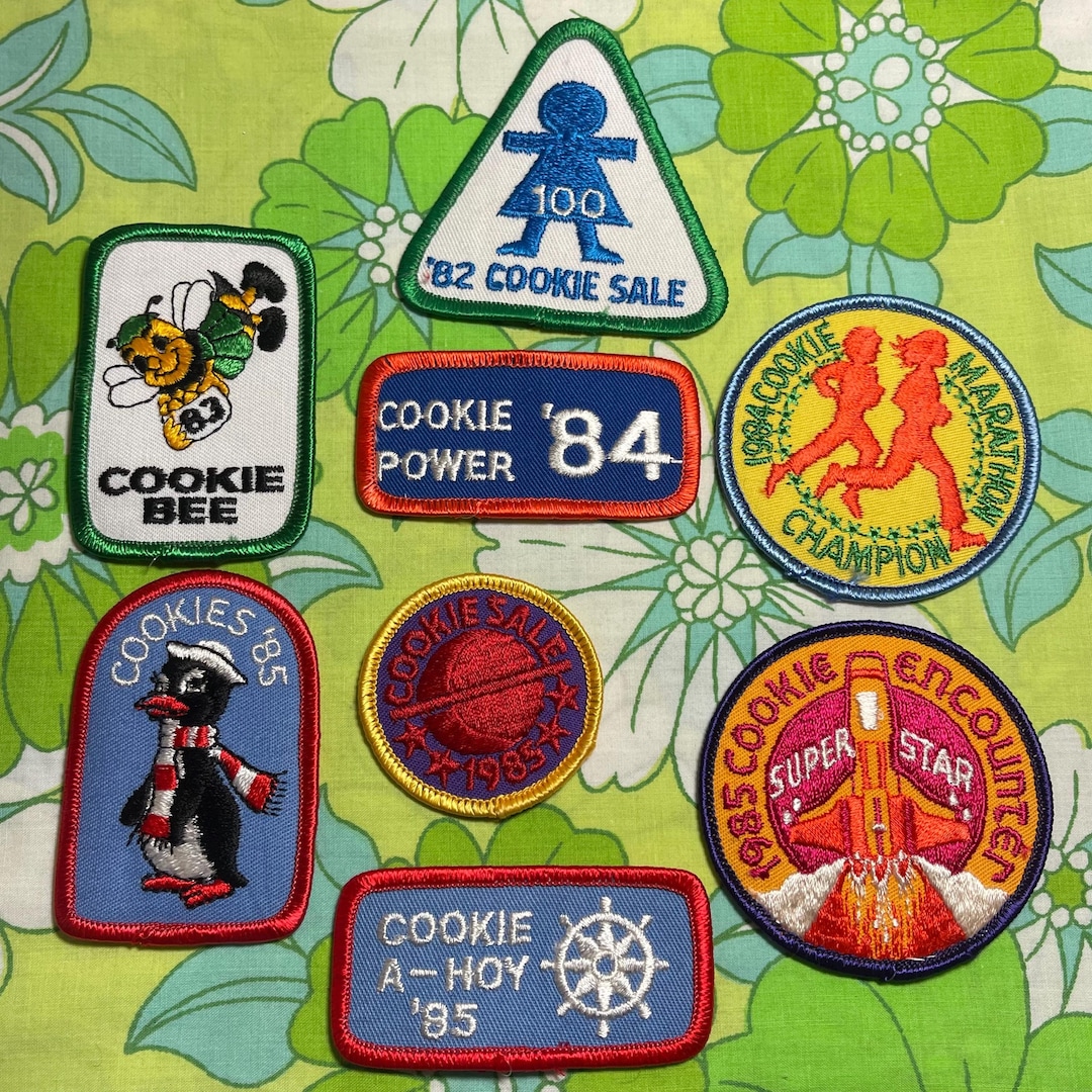 VINTAGE 1982-1985 Girl Scout Cookies Embroidered Patches - Etsy