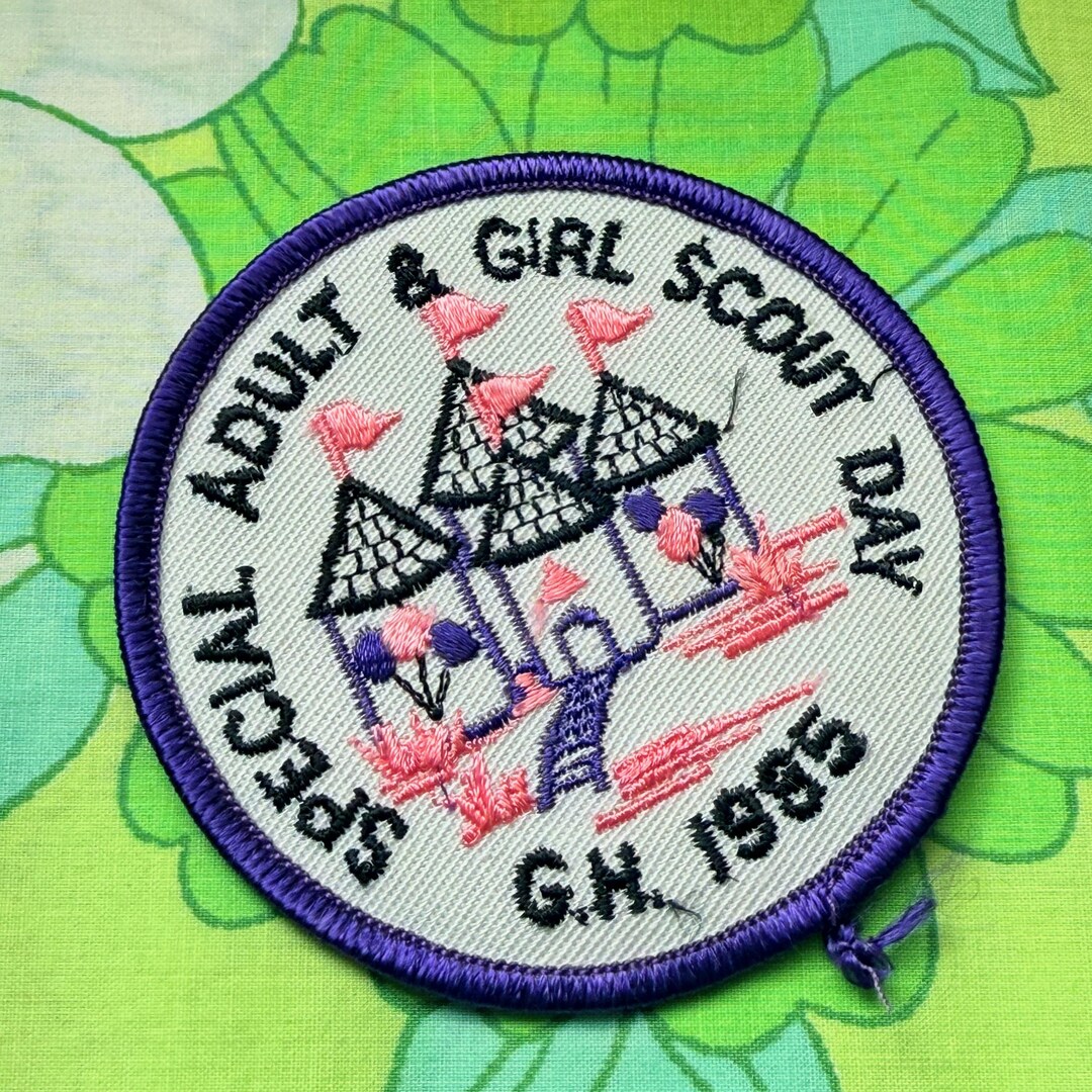 VINTAGE 1985 Castle Embroidered Patch | Special Adult and Girl Scout ...