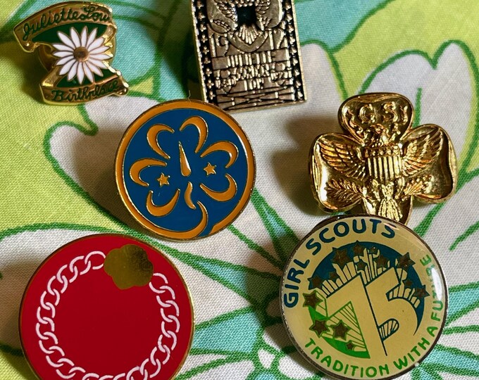 VINTAGE Girl Scout Lapel Pins | Juliette Gordon Low | Q48 - Etsy