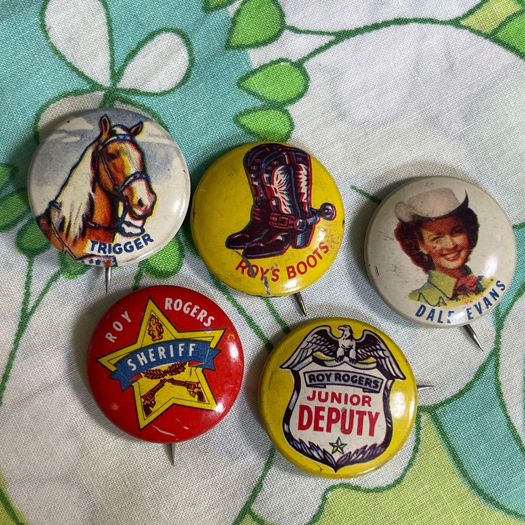 VINTAGE 1953 Posts Grape-nuts Flakes Collectors Pinback Buttons Roy ...