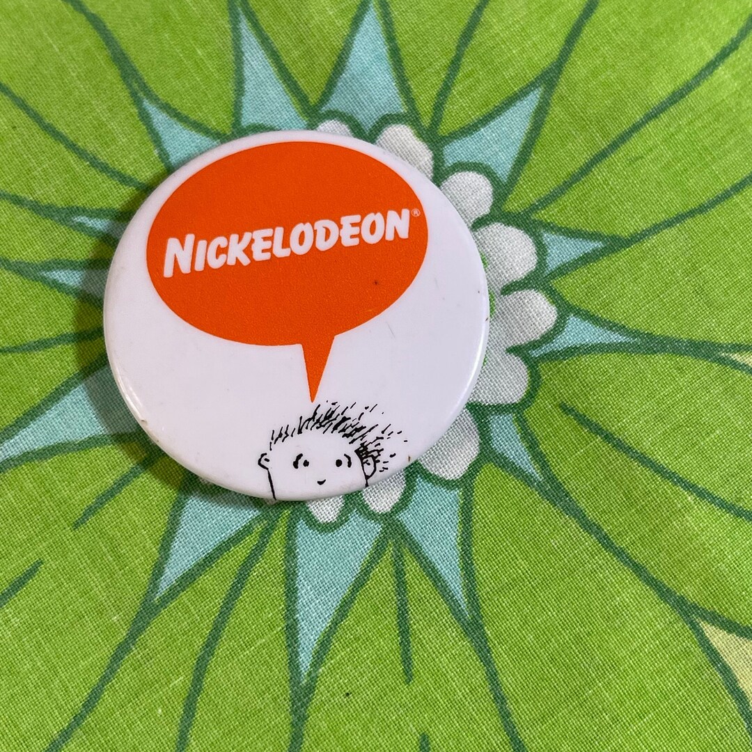 VINTAGE 1985 Nickelodeon Pinback Button | MTV Networks, Inc | 17S - Etsy
