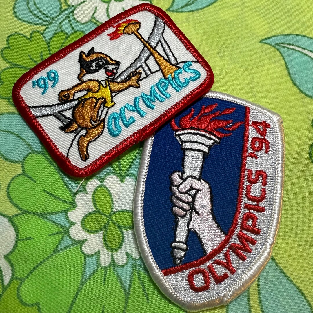 VINTAGE Olympics Patches | Embroidered Girl Scout Badges | F1 - Etsy