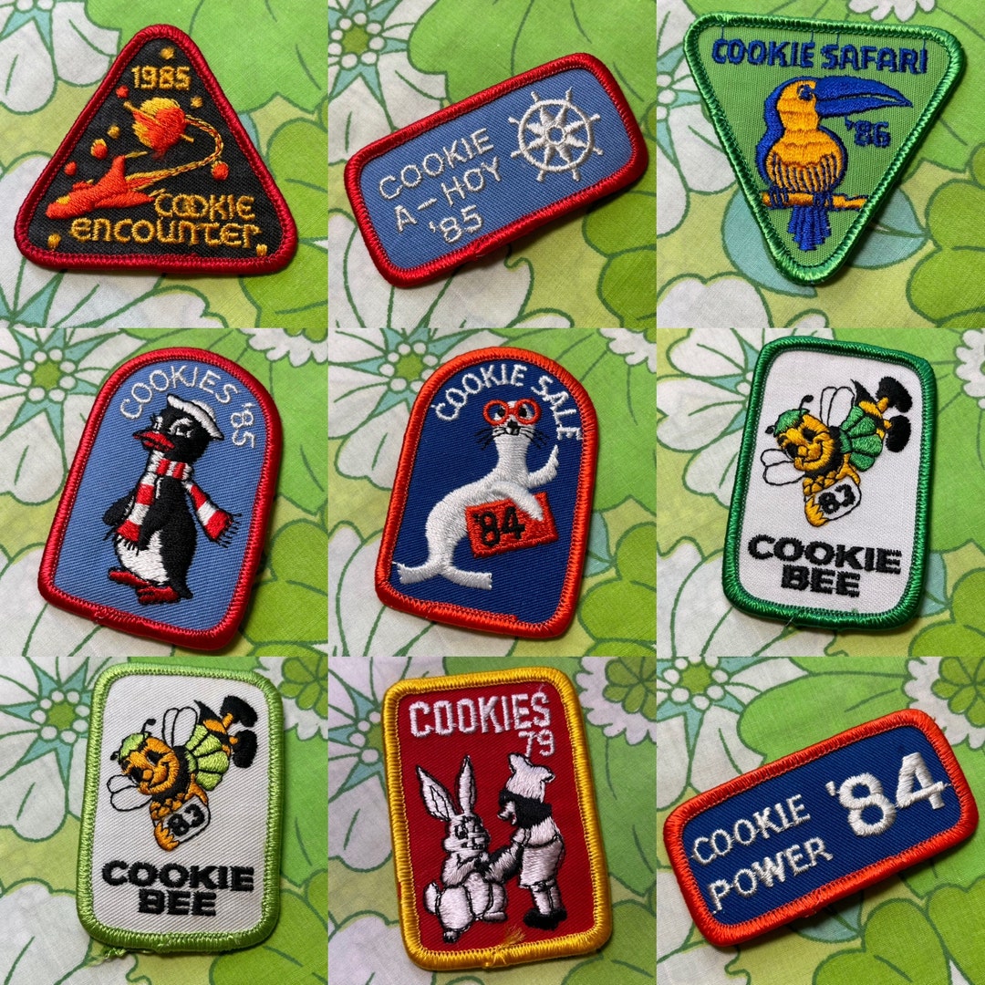 VINTAGE 1979-1986 Girl Scout Cookies Embroidered Patches - Etsy