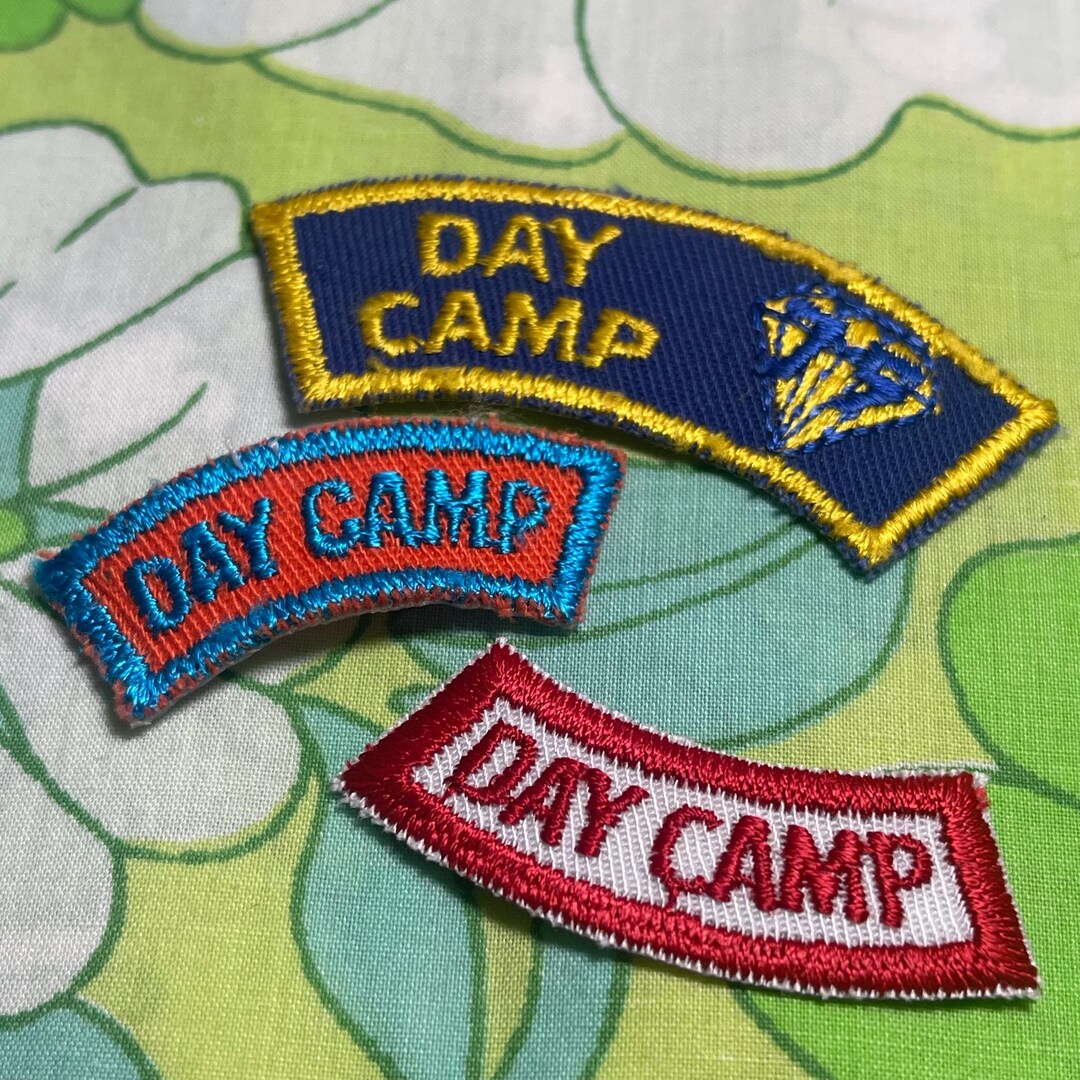 VINTAGE Embroidered Day Camp Patches | R51 - Etsy