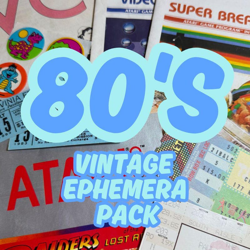 Junk Journal Kits 80s - Etsy