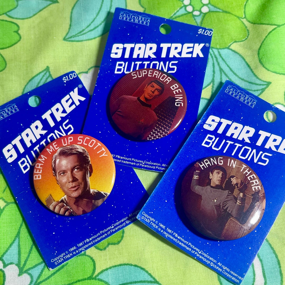 VINTAGE Star Trek Buttons California Dreamers Deadstock DR11 - Etsy