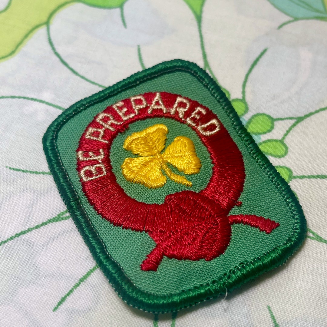 VINTAGE Be Prepared Scout Badge | Embroidered Patch | Girl Scouts | B1 ...