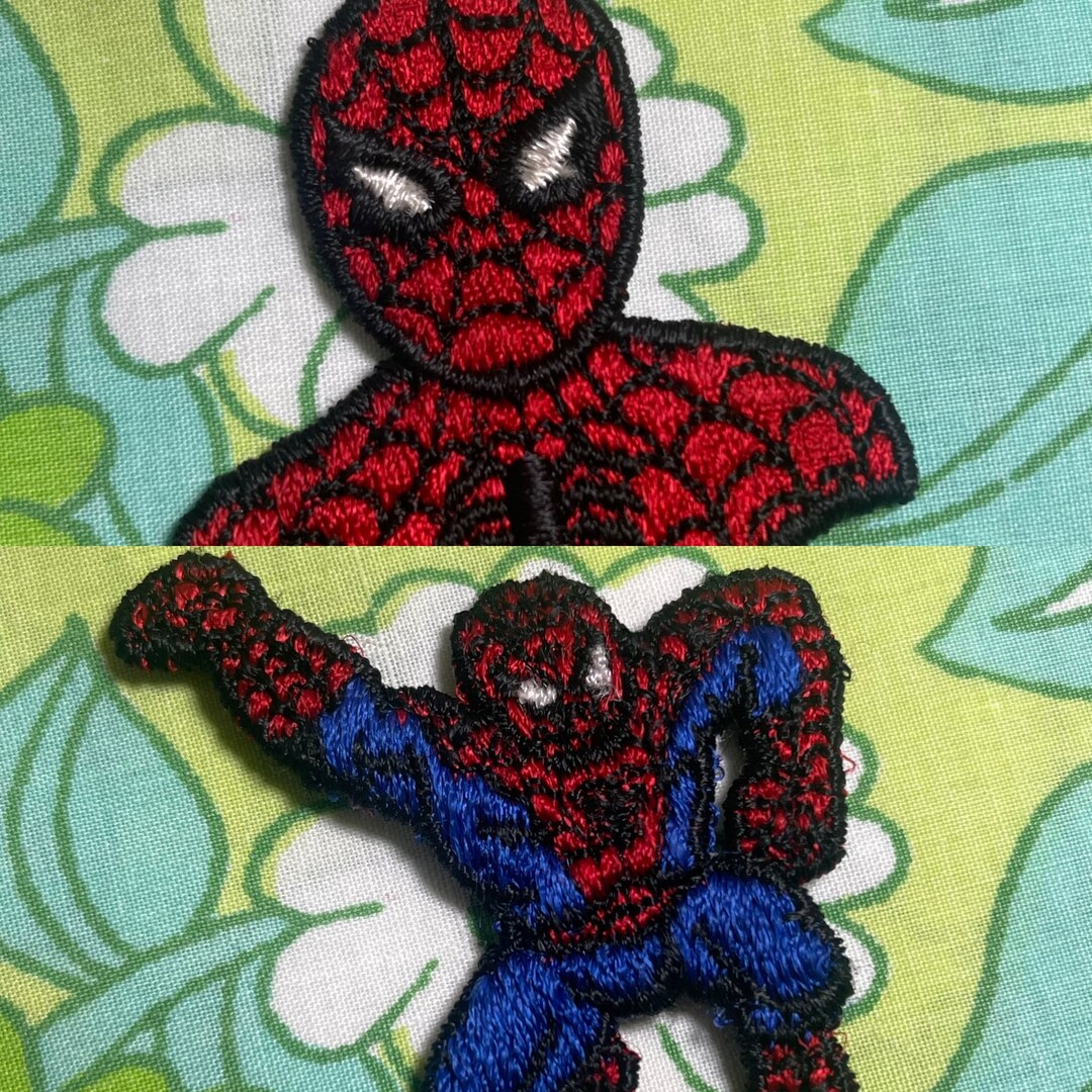 VINTAGE Embroidered Spiderman Patches Q40 - Etsy