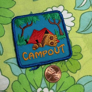 VINTAGE Super Cute Embroidered Girl Scout Patches | Campout Fun in Nature Skills | G1 - Etsy