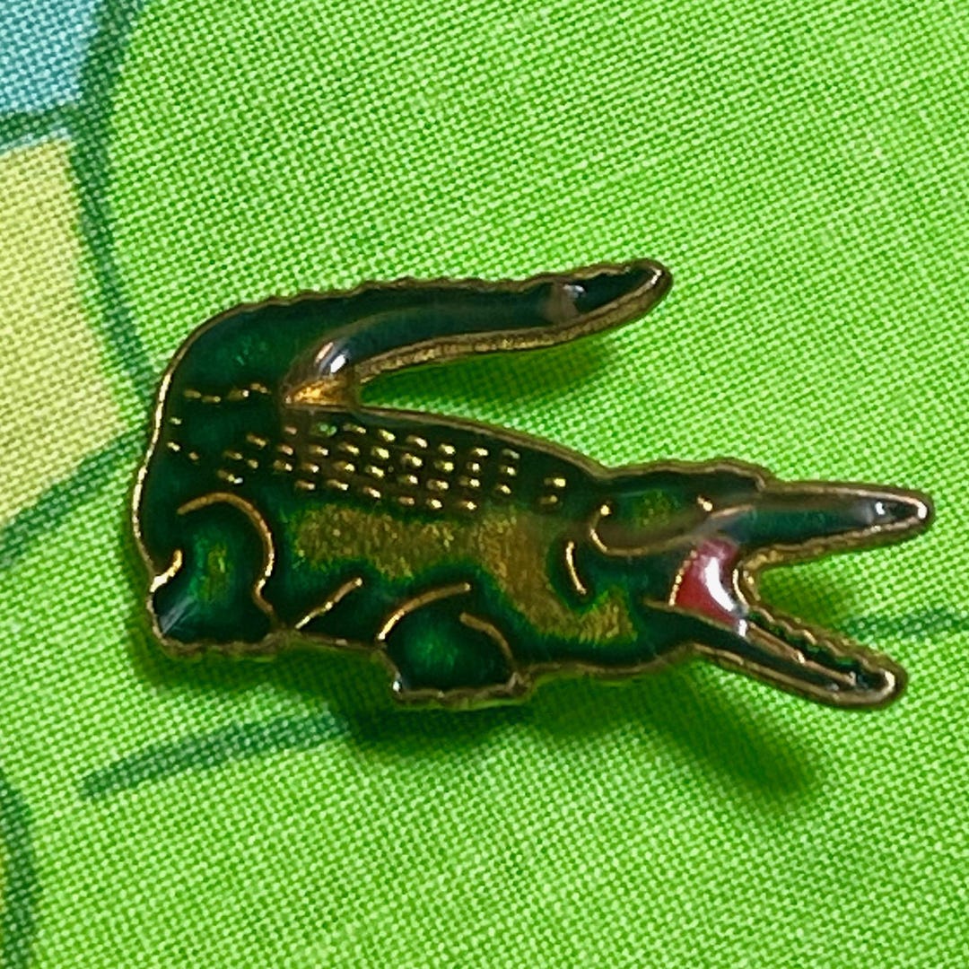 VINTAGE Enamel Alligator Crocodile Lapel Pin S25 - Etsy