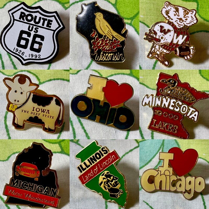 Chicago Enamel Pin - Etsy