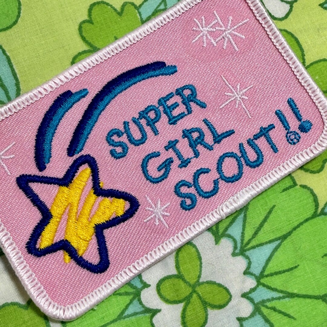 Toppa ricamata Super Girl Scout!! / Distintivo vintage / D1 - Etsy Italia