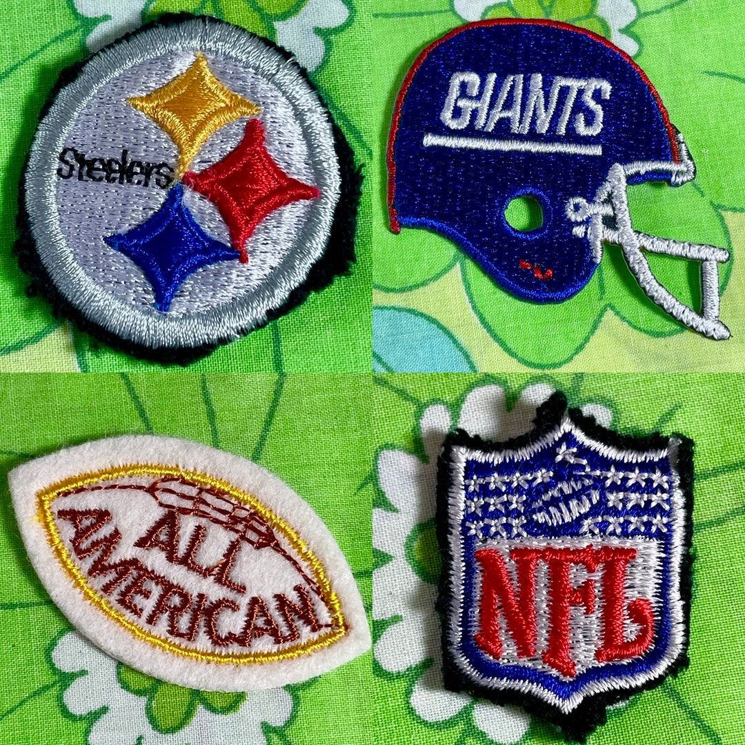 VINTAGE NFL Football Embroidered Patches R83 Giants Steelers - Etsy
