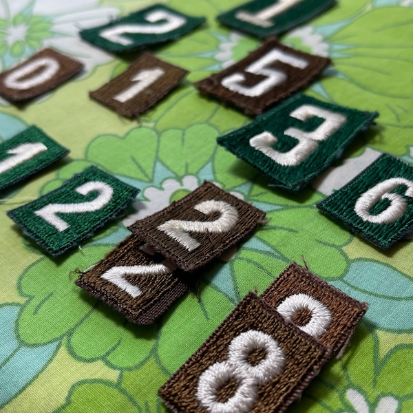 Number Patches - Etsy